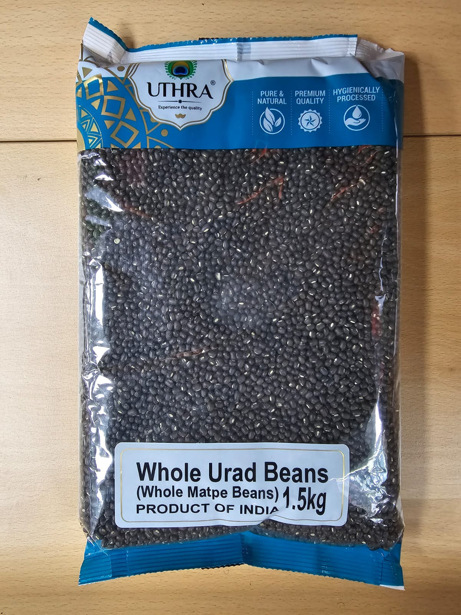 Uthra Whole Urad Beans 1.5Kg – Sunrup-Foods