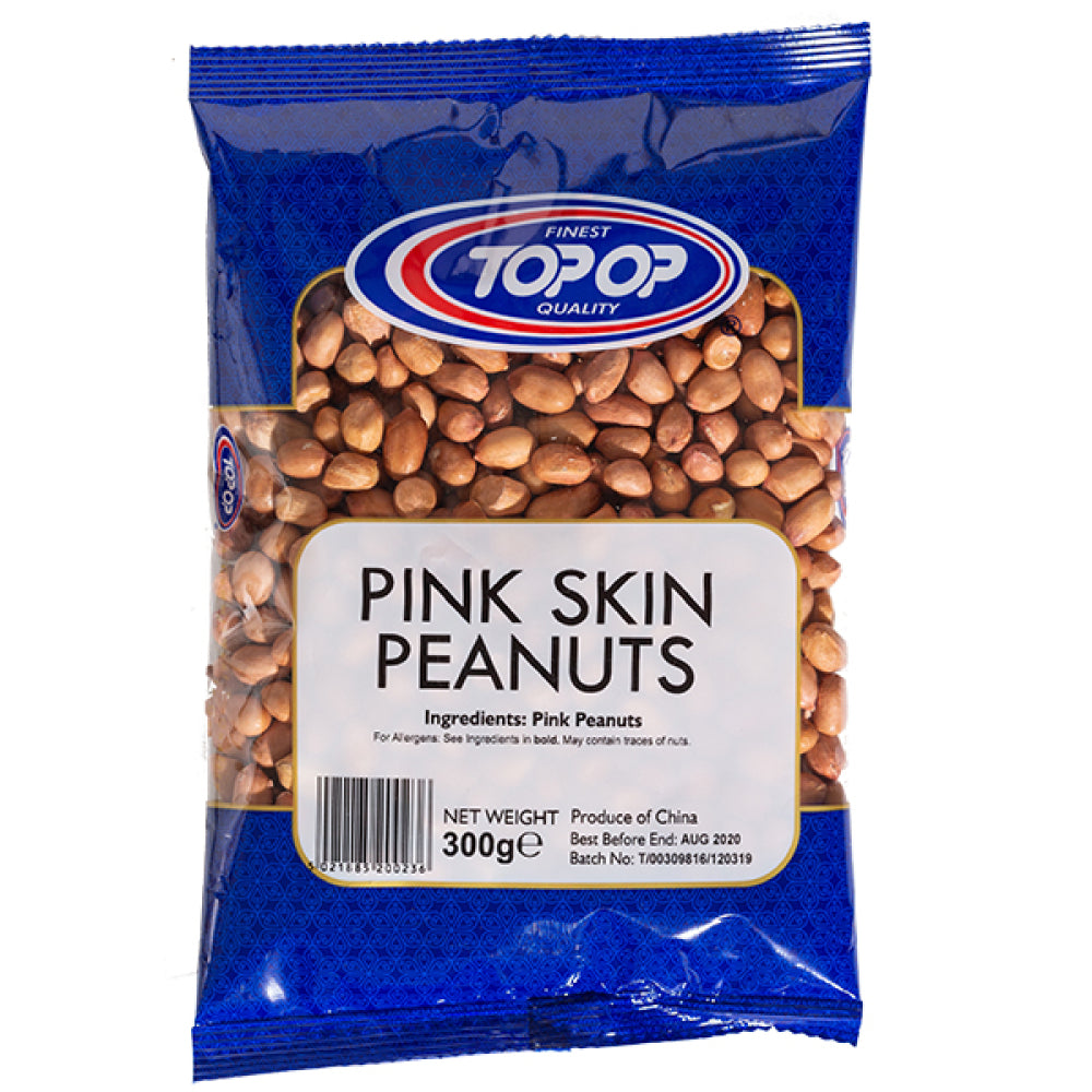 Top-Op Peanuts Pink With Skin 300g – Sunrup-Foods