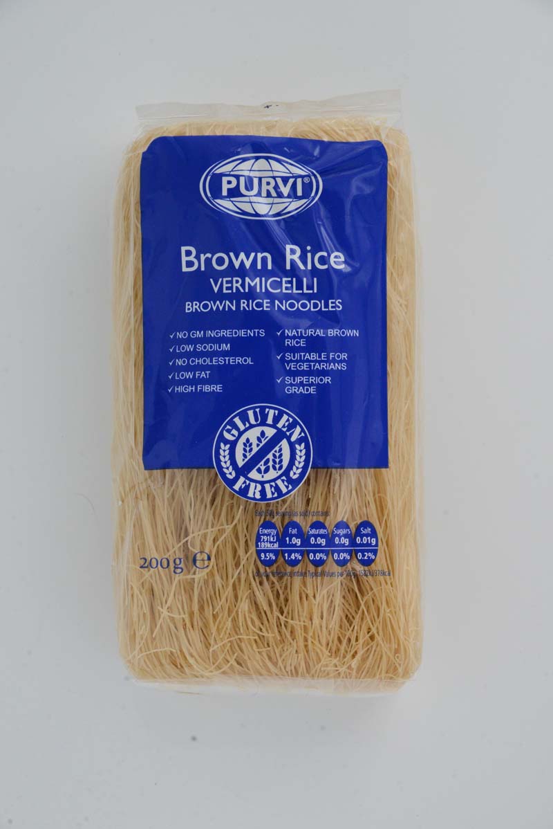 Purvi Brown Rice Vermicelli 200gms – Sunrup-Foods