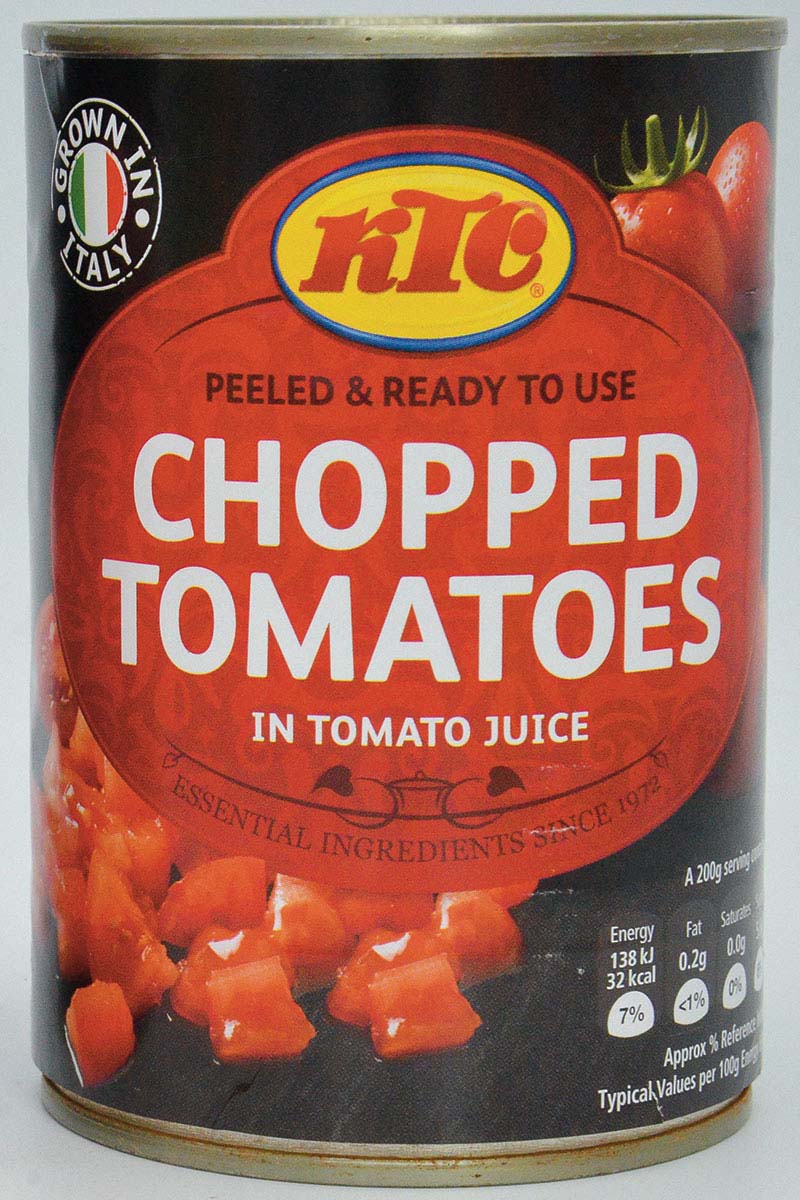 KTC Chopped Tomatoes Can – Sunrup-Foods
