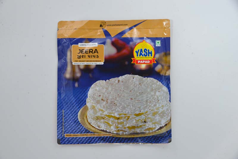 Yash Jeera Papad 200g – Sunrup-Foods