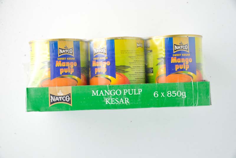 Natco Mango Pulp Kesar Pack of 6 Tin 5.10g – Sunrup-Foods