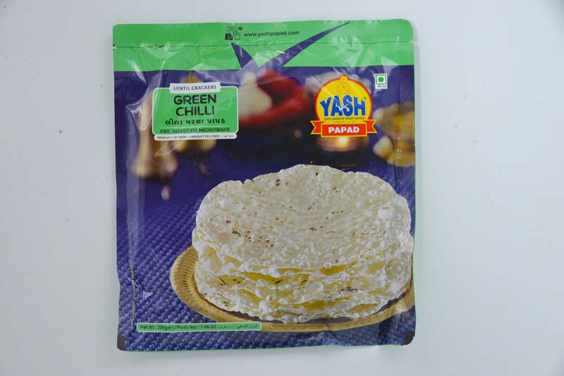 Yash Papad Green Chilli 200g – Sunrup-Foods