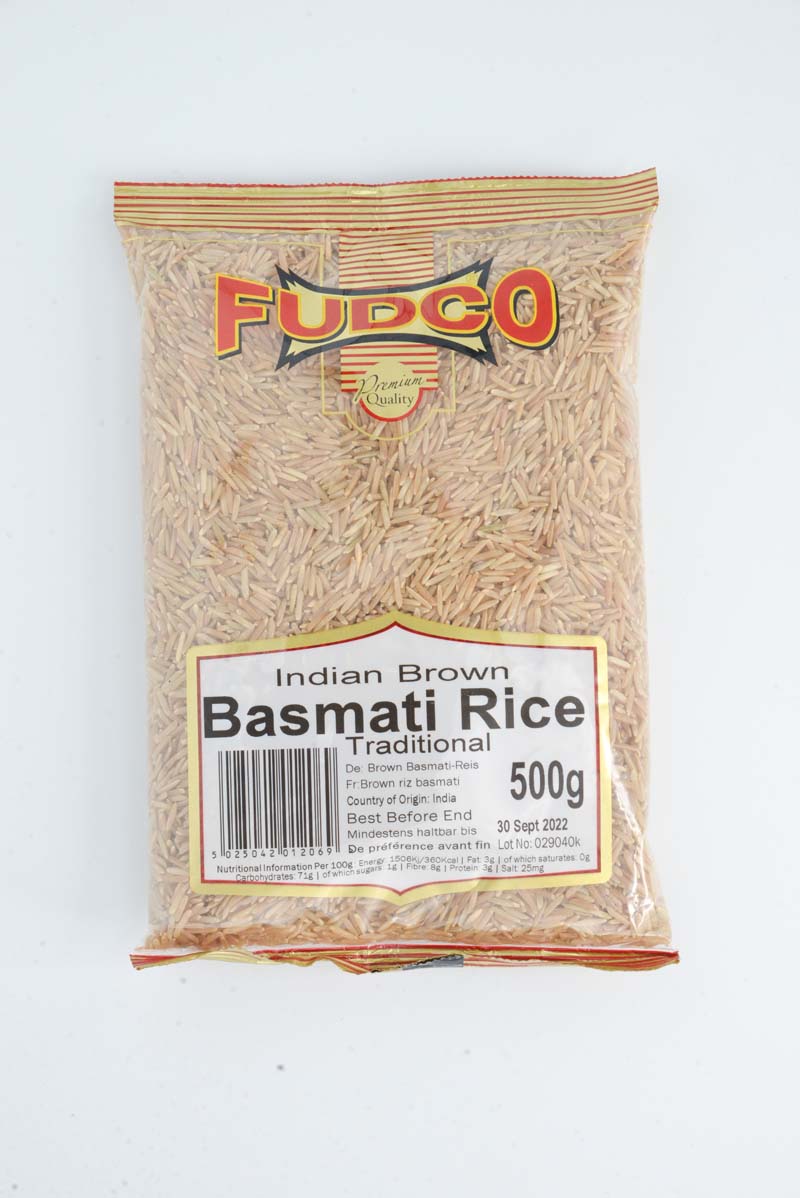 Fudco Brown Basmati Rice 500gms – Sunrup-Foods