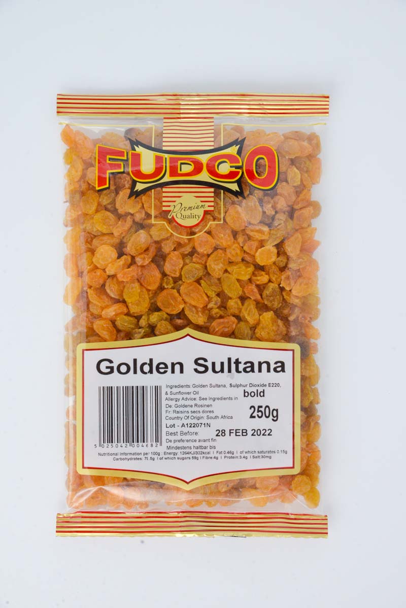 Fudco Golden Sultana 250gms – Sunrup-Foods