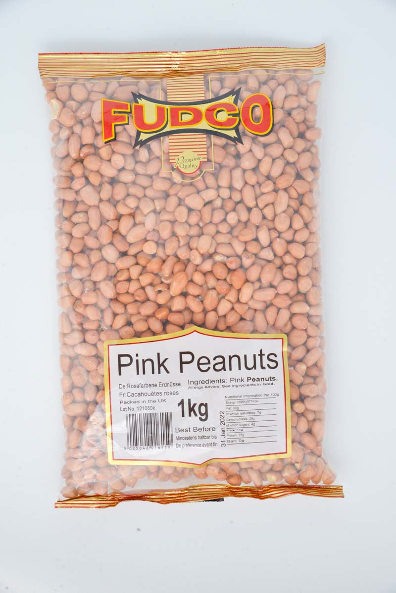 Fudco Pink Peanuts 1Kg – Sunrup-Foods